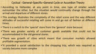 3. Theories of retailing, Retail Life Cycle | PPTX