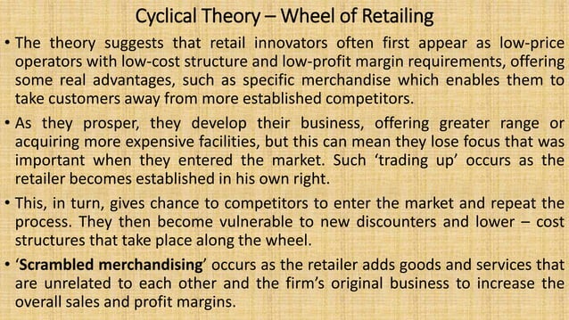 3. Theories of retailing, Retail Life Cycle | PPTX | Retail Industry ...