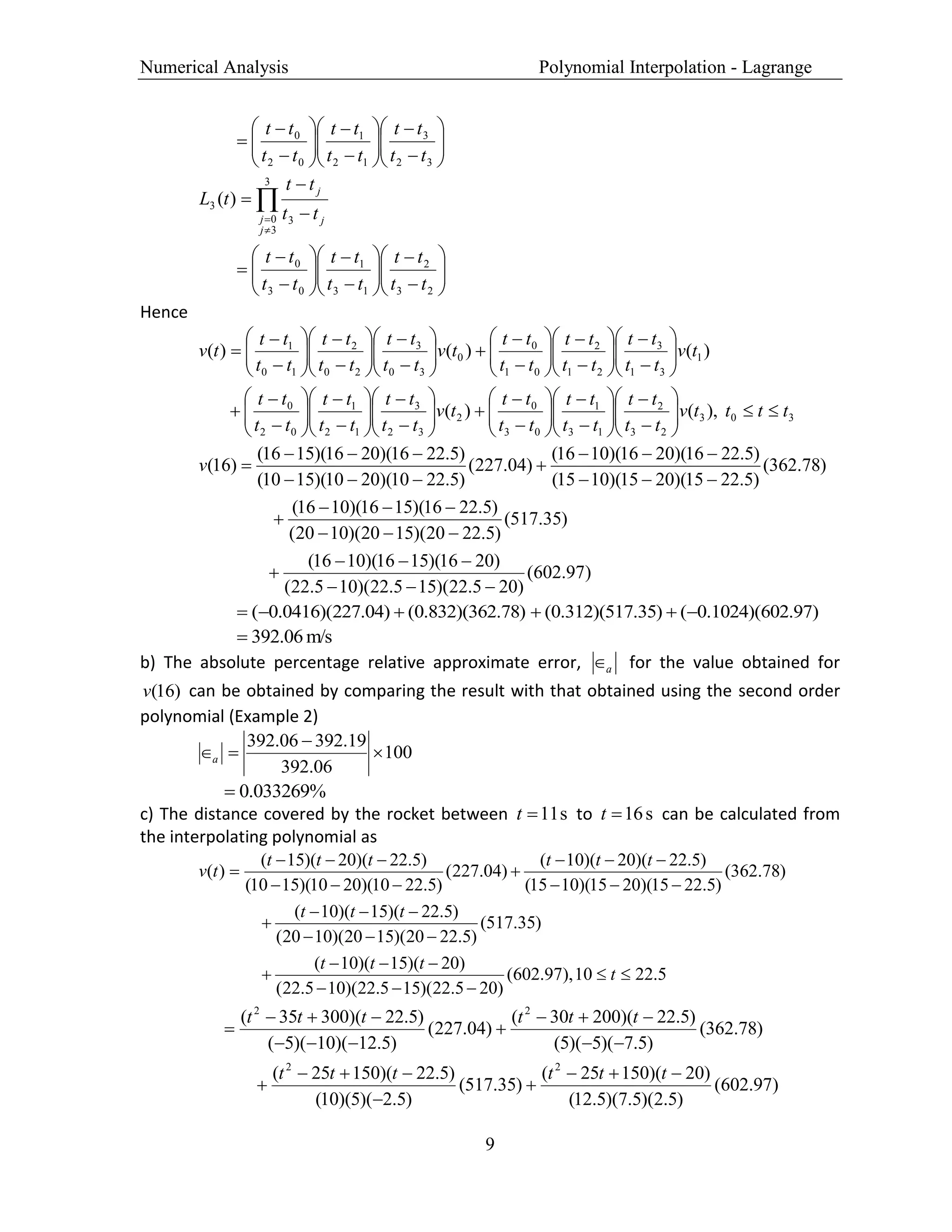 3.2.interpolation lagrange | PDF | Physics | Science