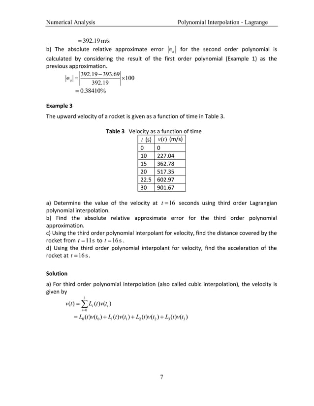 3.2.interpolation lagrange | PDF | Physics | Science