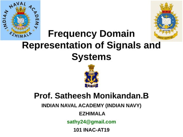 3.Frequency Domain Representation of Signals and Systems | PDF | Physics | Science