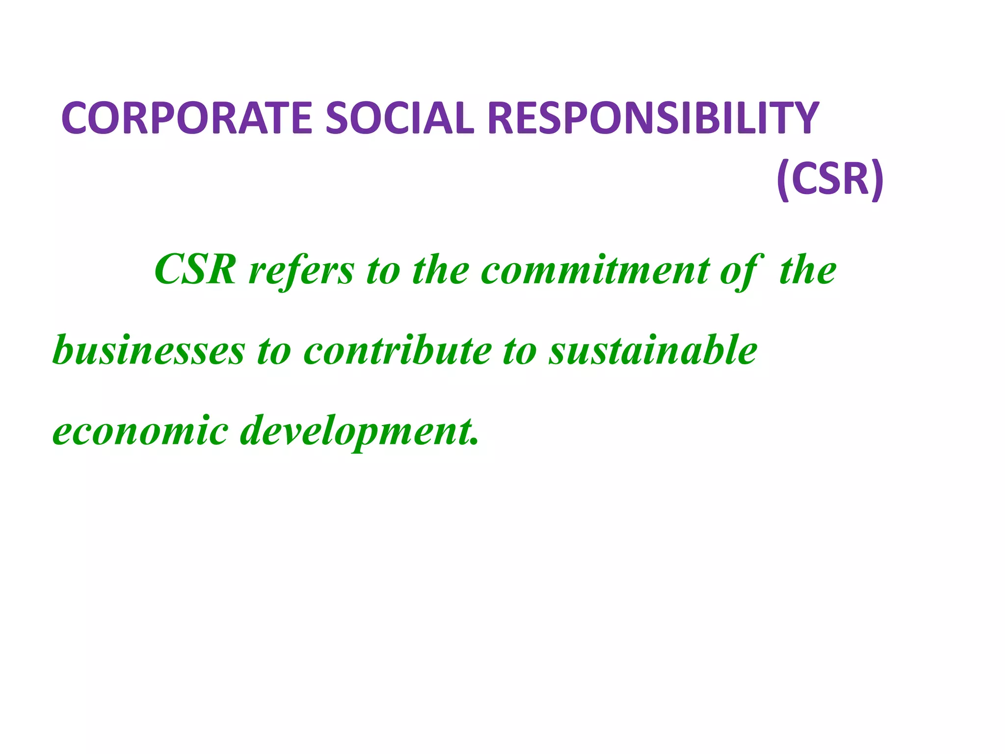 A STUDY ON PHASES OF CSR ACTIVITIES IN PRESENT SCENARIO | PPTX