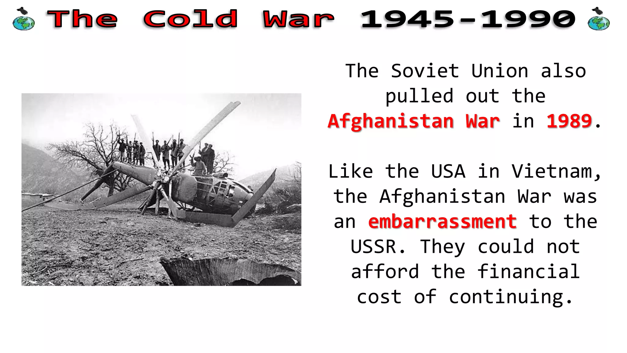 Changing Cold War Relations - 1980s changes in the ussr | PPTX