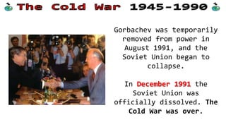 Changing Cold War Relations - 1980s changes in the ussr | PPTX
