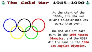 Changing Cold War Relations - 1980s changes in the ussr | PPTX