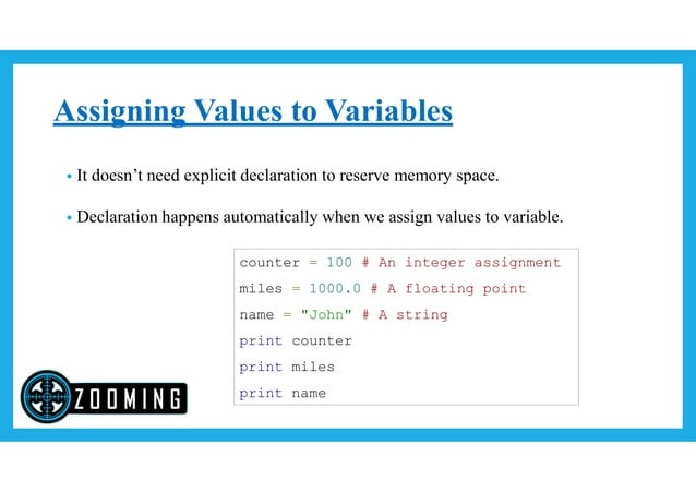 Python Variable Types, List, Tuple, Dictionary