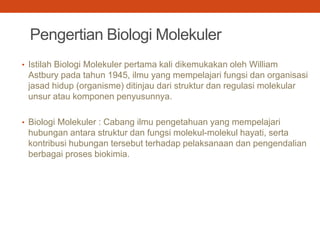 3. biologi molekuler (rpl) | PPTX