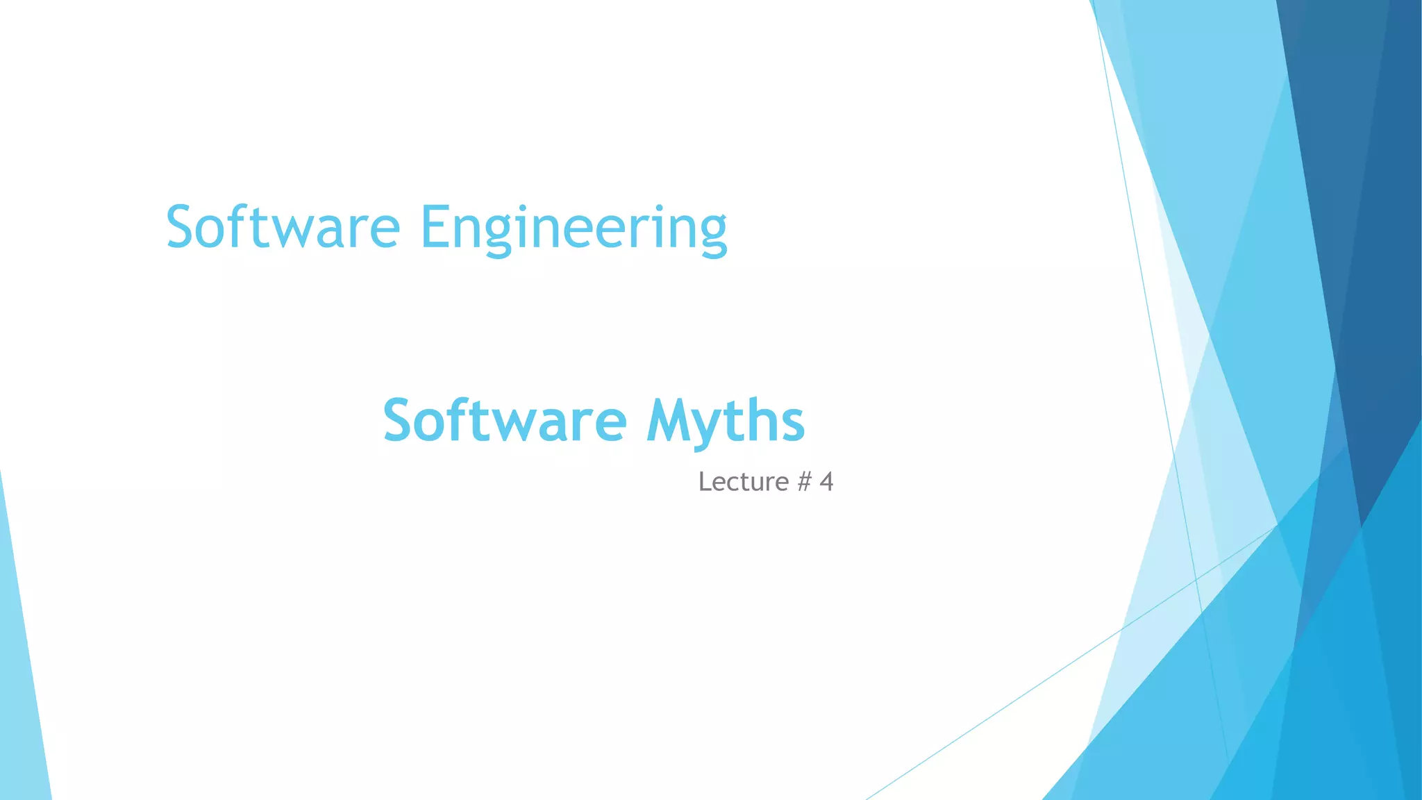 software myths | PPTX