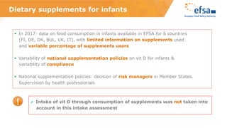 EFSA's approach in updating the UL of vitamin D for infants | PPT