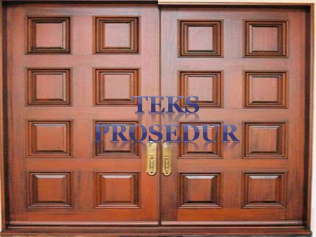 3. teks prosedur (Prosedur Text) | PPTX