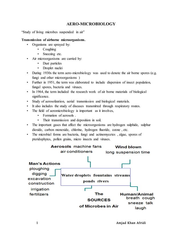 aero microbiology | DOCX | Indoor Environmental Quality | Home & Garden