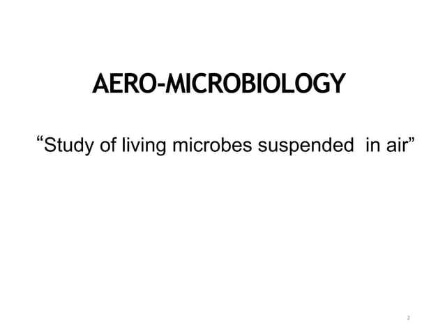 aeromicrobiology | PDF