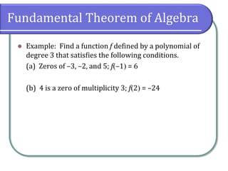 3.3 Zeros of Polynomial Functions | PDF