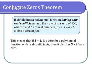 3.3 Zeros of Polynomial Functions | PDF