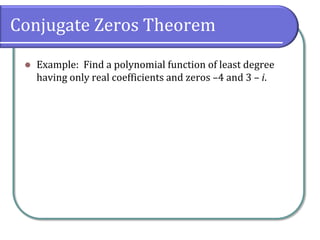 3.3 Zeros of Polynomial Functions | PDF