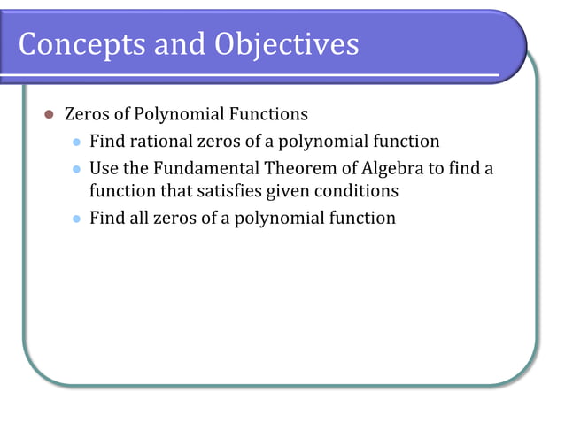 3.3 Zeros of Polynomial Functions | PDF | Physics | Science