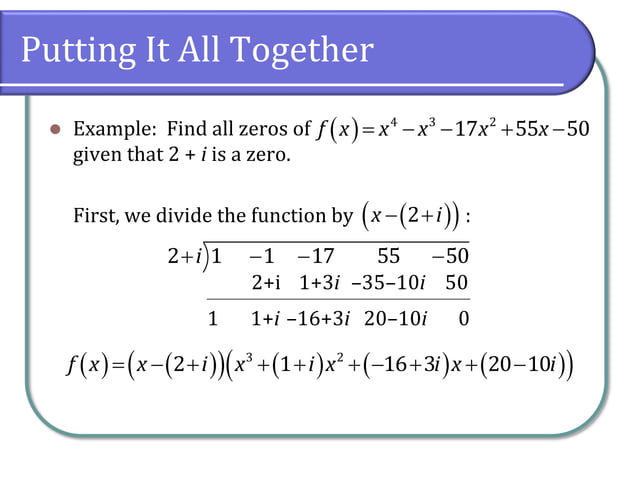 3.3 Zeros of Polynomial Functions | PDF | Physics | Science