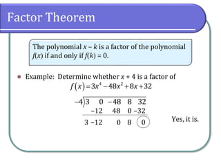 3.3 Zeros of Polynomial Functions | PDF
