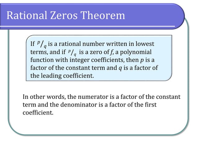3.3 Zeros of Polynomial Functions | PDF | Physics | Science