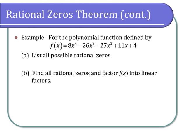 3.3 Zeros of Polynomial Functions | PDF | Physics | Science