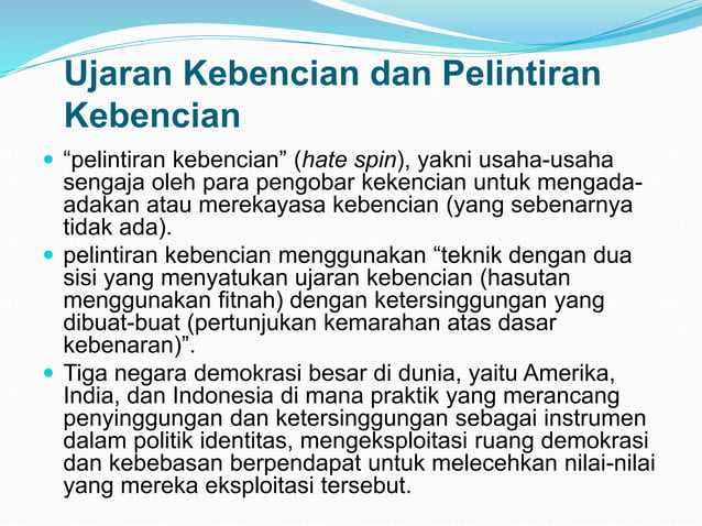 melawan ujaran kebencian | PPTX