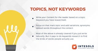 3.Topics, Not Keywords | PPT