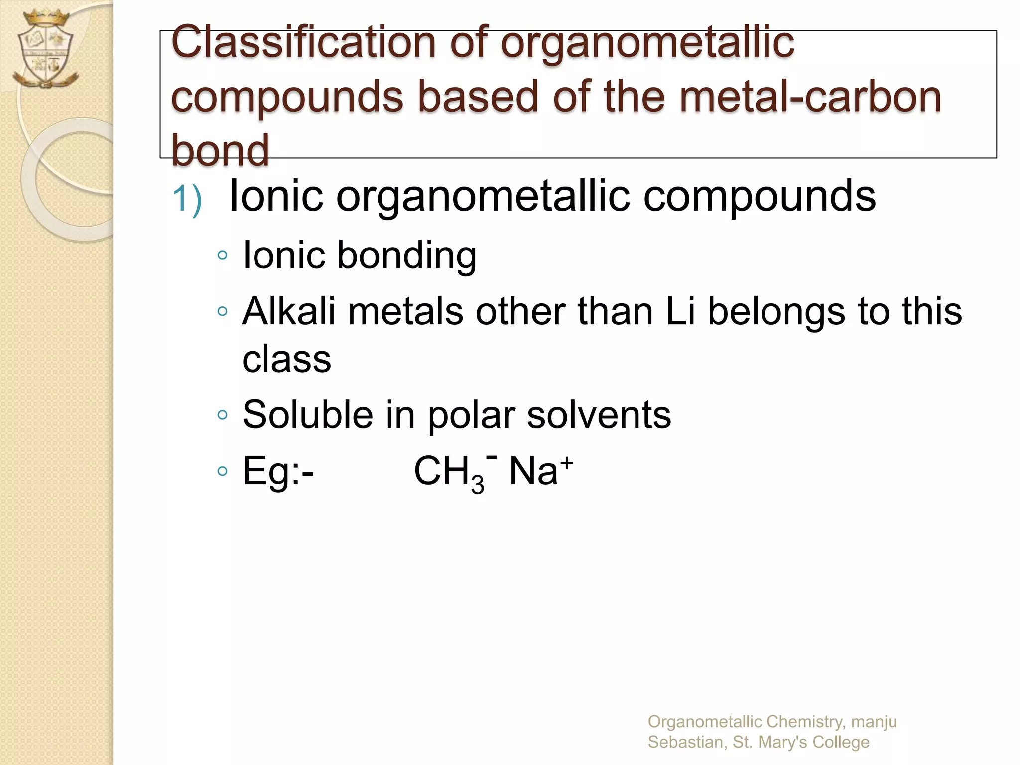 Organometallic Chemistry | PPTX