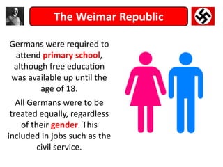 Hitler and Nazi Germany - the weimar republic | PPTX