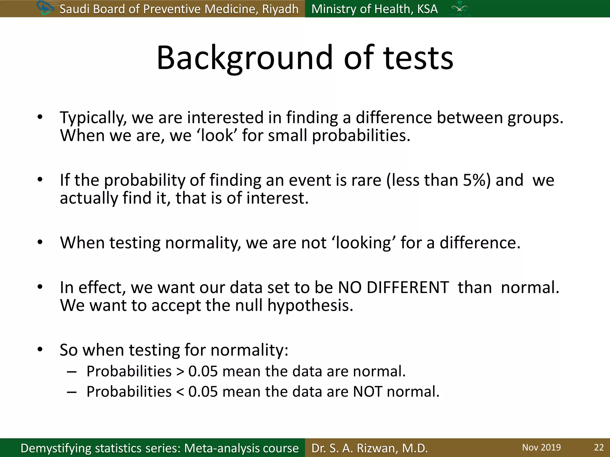 Checking for normality (Normal distribution) | PDF