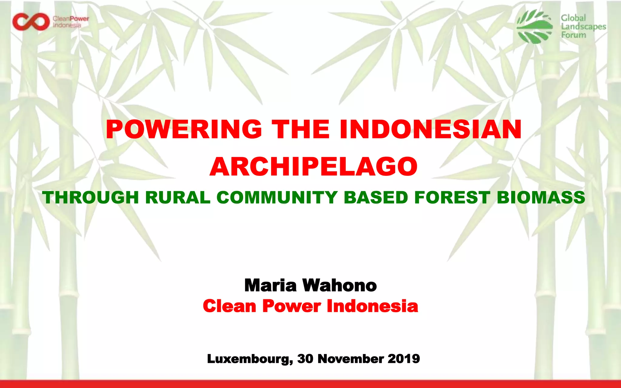 Powering The Indonesian Archipelago Through Rural Community Based Forest Biomass | PPTX