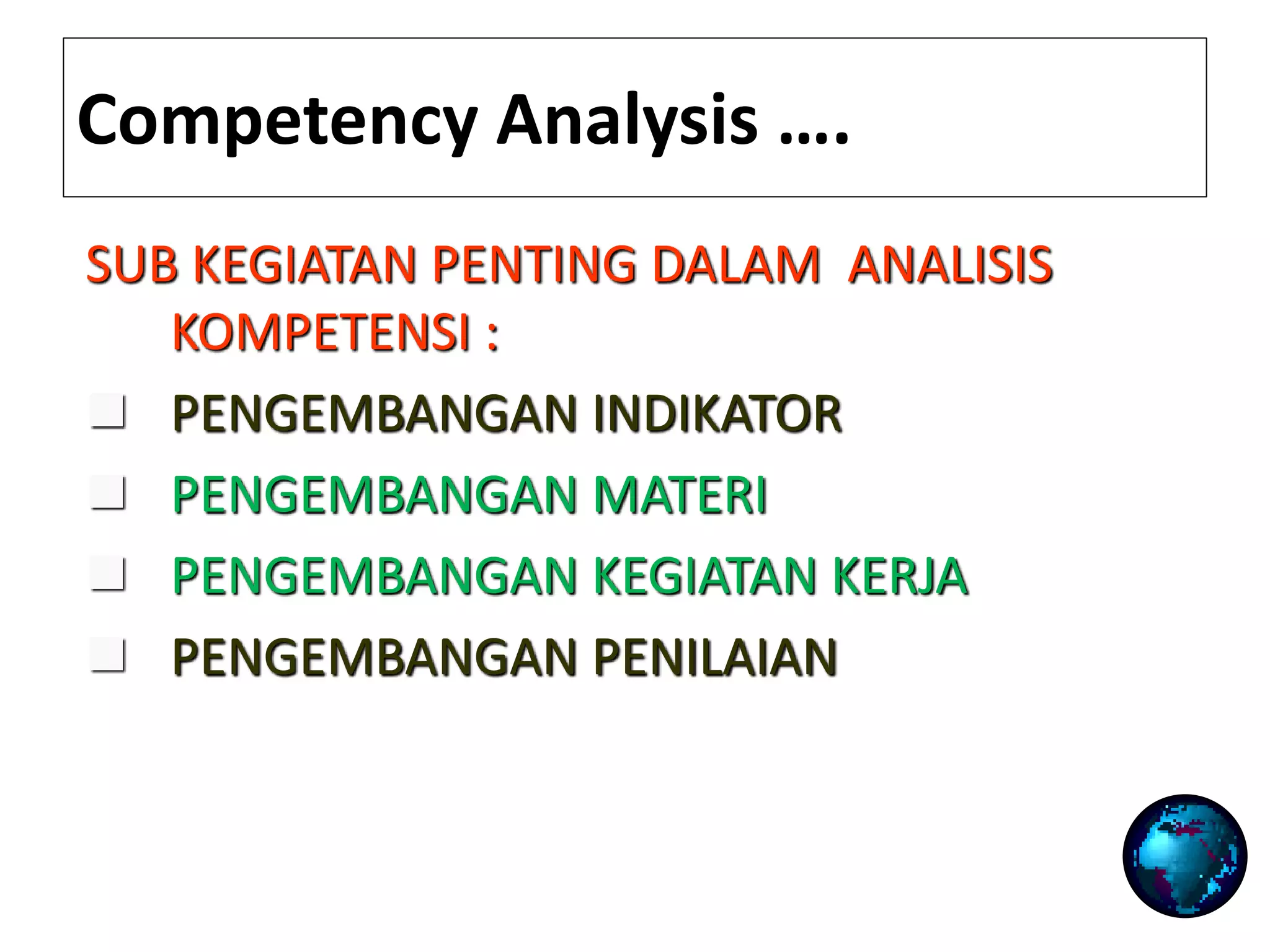 Competency Analysis _ Materi Training | PPTX