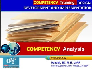 Competency Analysis _ Materi Training | PPTX