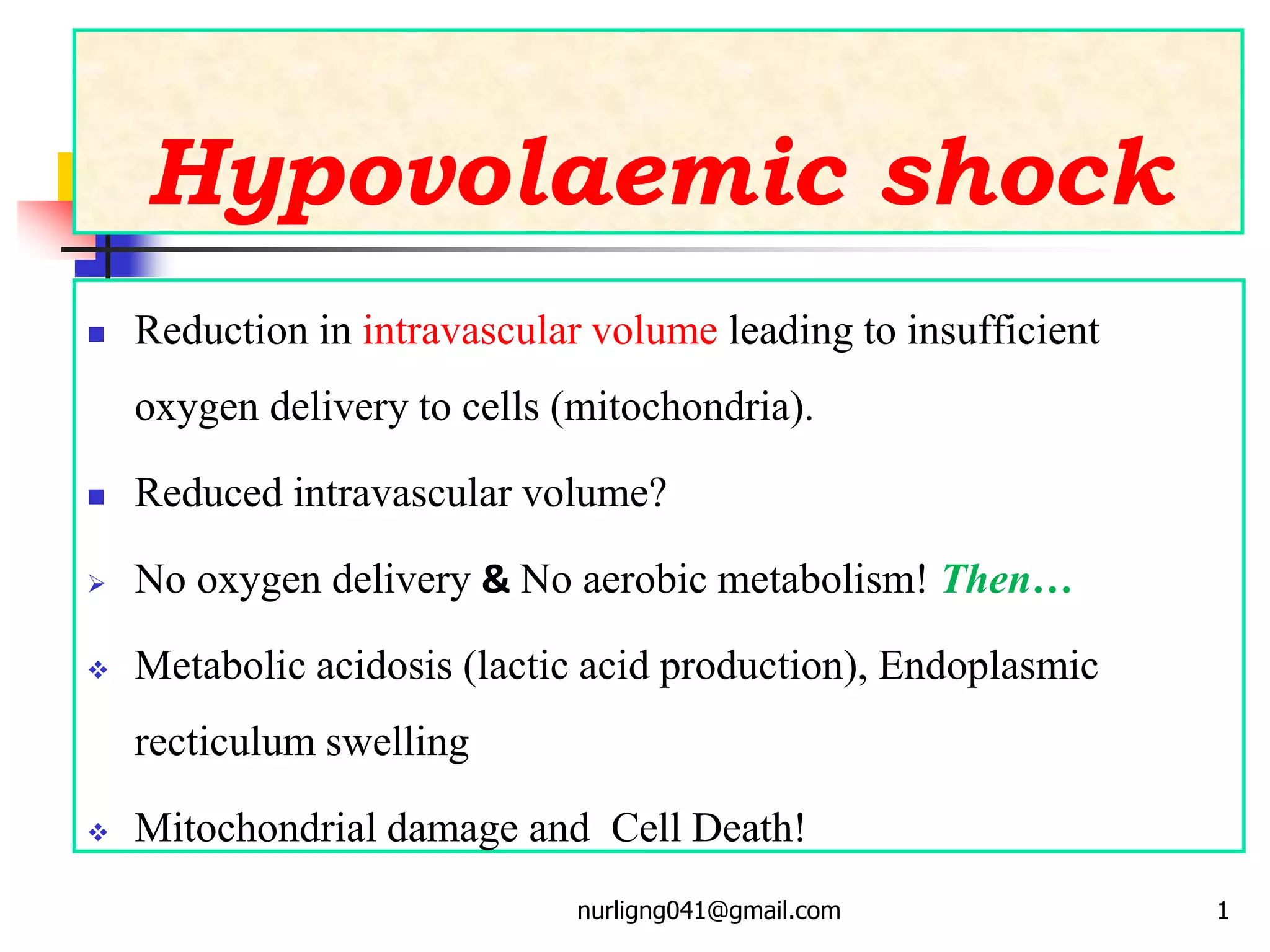 3. hypovolumic | PPTX