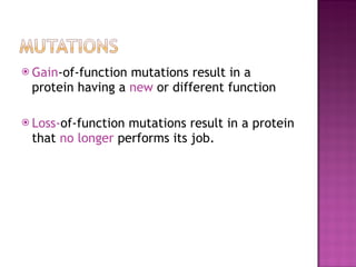 3 19 Mutations | PPT