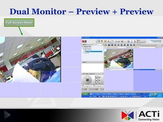 ACTi IP CCTV NVR Presentation | PPT | Computing | Technology & Computing