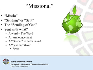 A Missional Stewardship Theology | PPT