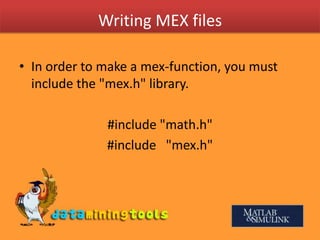 C,C++ In Matlab | PPT