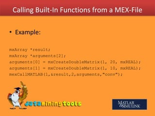 C,C++ In Matlab | PPT