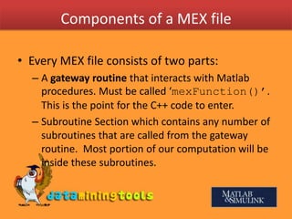 C,C++ In Matlab | PPT