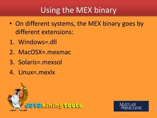C,C++ In Matlab | PPTX