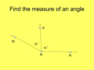 3-1 Classifying and Labeling Angles | PPT