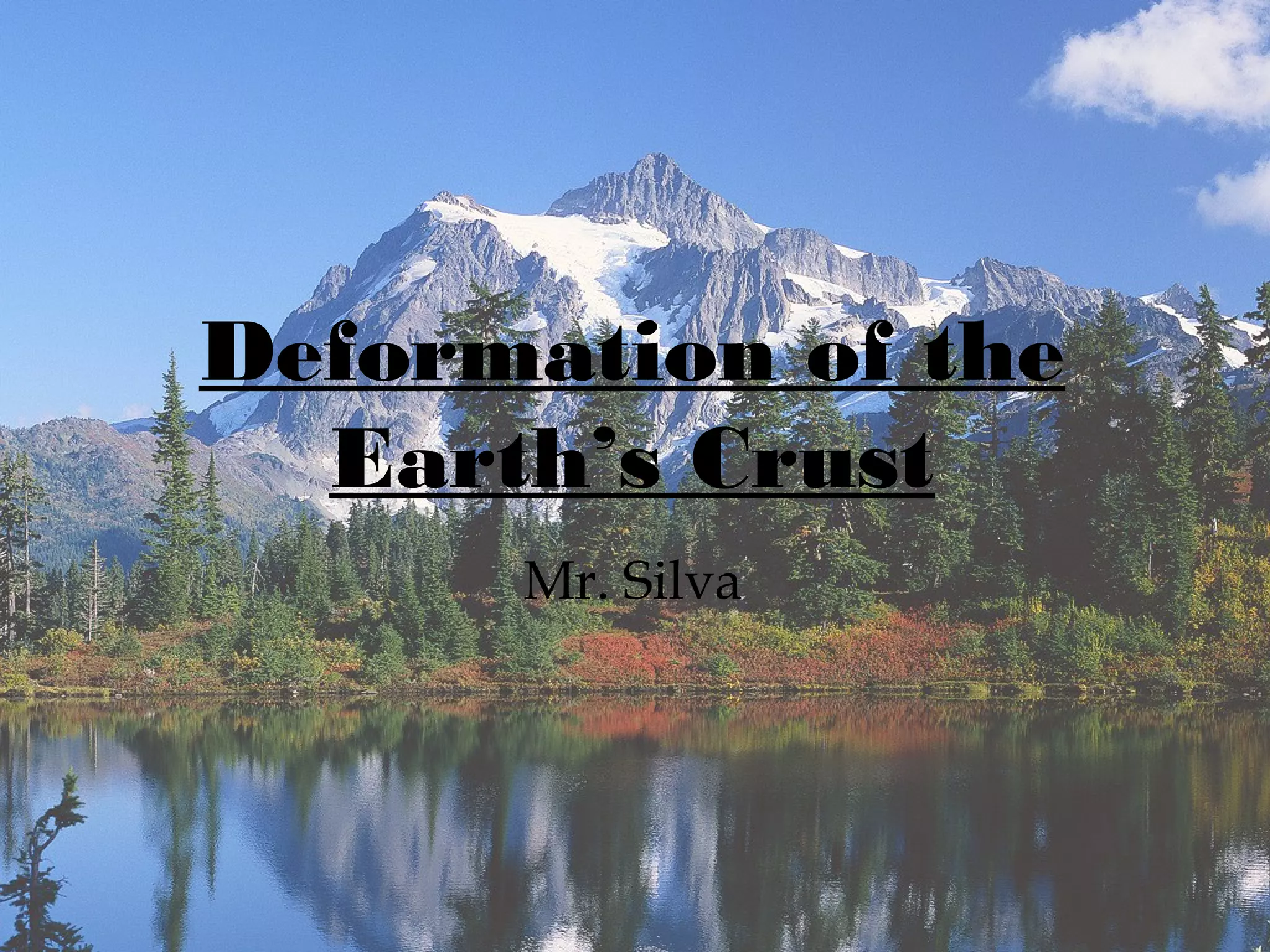 3.1 deformation of the earths crust | PPT
