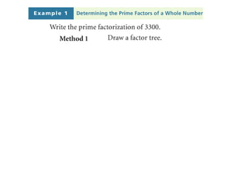 3.1 Factor Trees notes | PDF