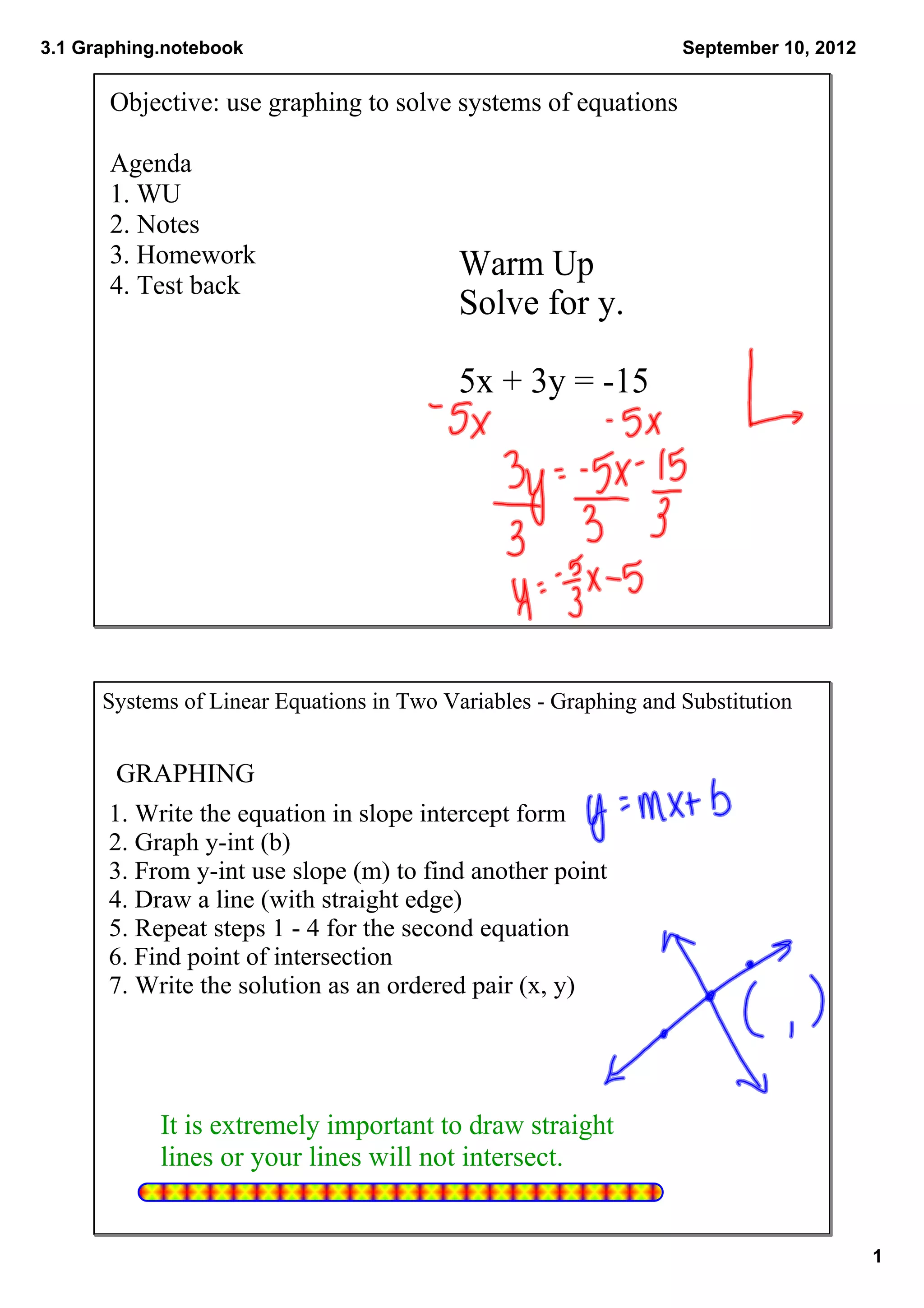3.1 graphing systems | PDF