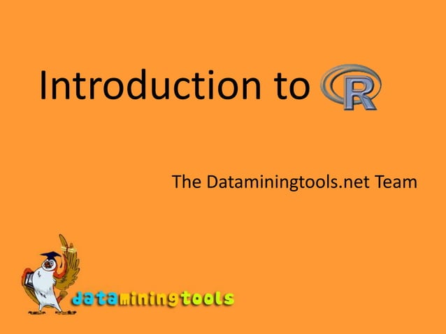 Introduction To R | PPTX