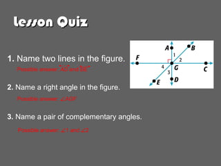 3-1 Labeling Angles | PPT