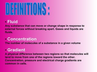 Movement of Substances Across Membrane Plasma | PPT
