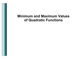 3 1 Quadratic Functions | PPT