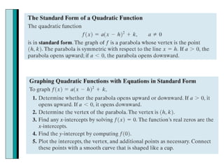 3 1 Quadratic Functions | PPT