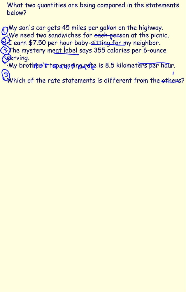 Comparing & Scaling Problem 3 1 Rr | PPT